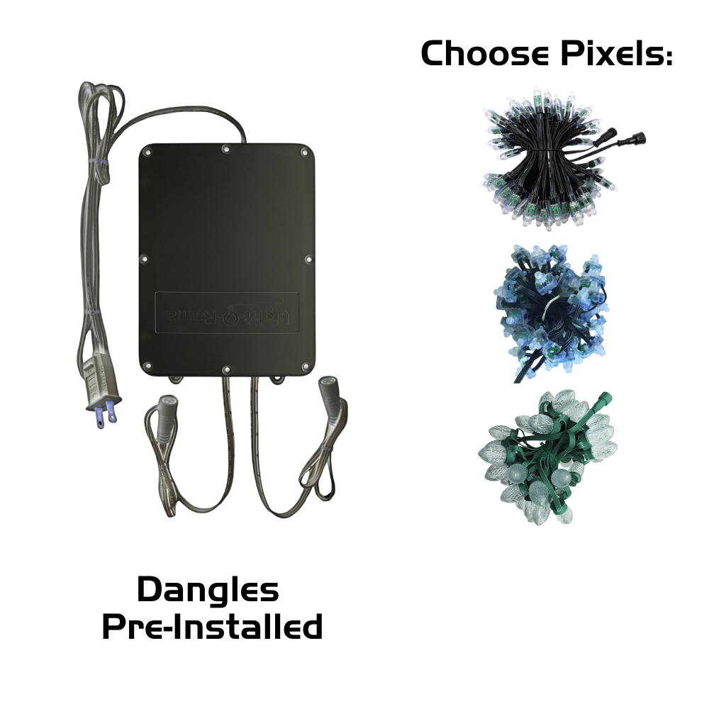 Pixie2 Controller Package with Pixels - 2x100 | Light-O-Rama