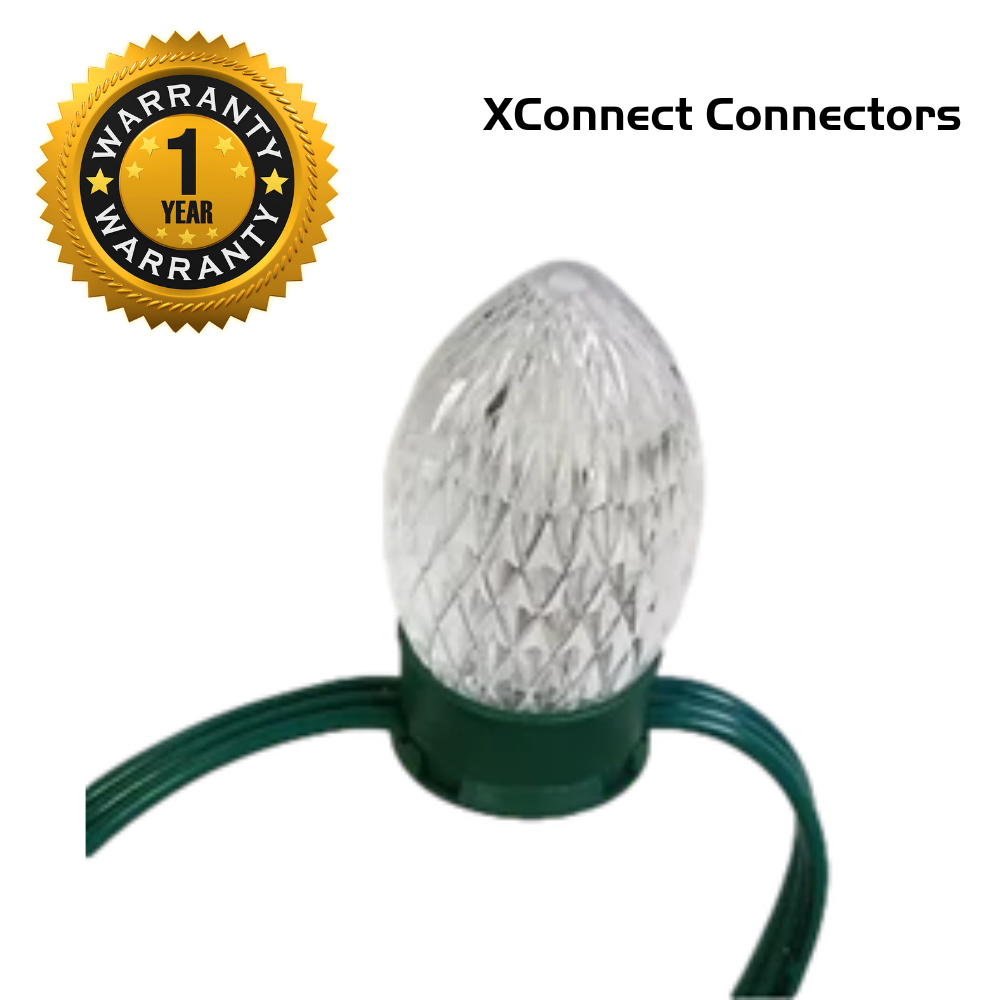 RGB Strings 12V - 50 Count Bulbs 6" - XCONNECT End Connector | Light-O-Rama