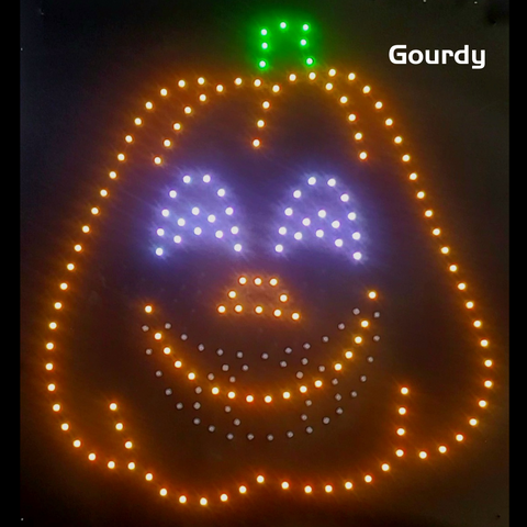 Singing RGB Halloween Pumpkin - Gourdy | Light-O-Rama