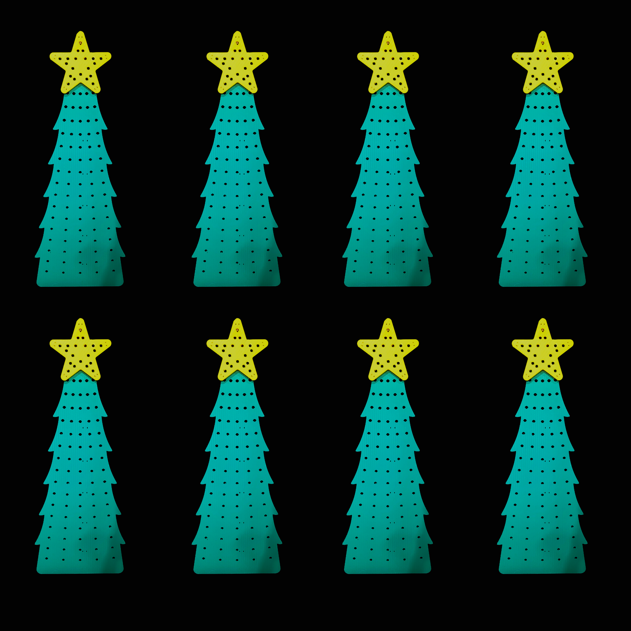Prop Package (No Controller) - 8 Mini Trees | Light-O-Rama